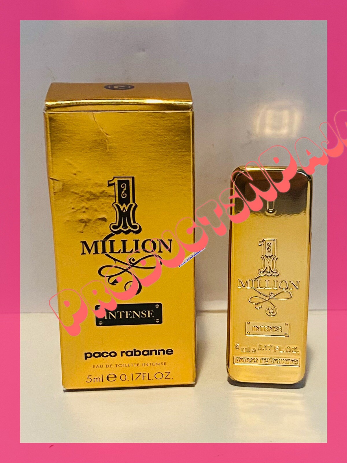 Paco Rabanne 1 MILLION INTENSE Eau de Toilette 0.17oz/5ml MINI in BOX ...