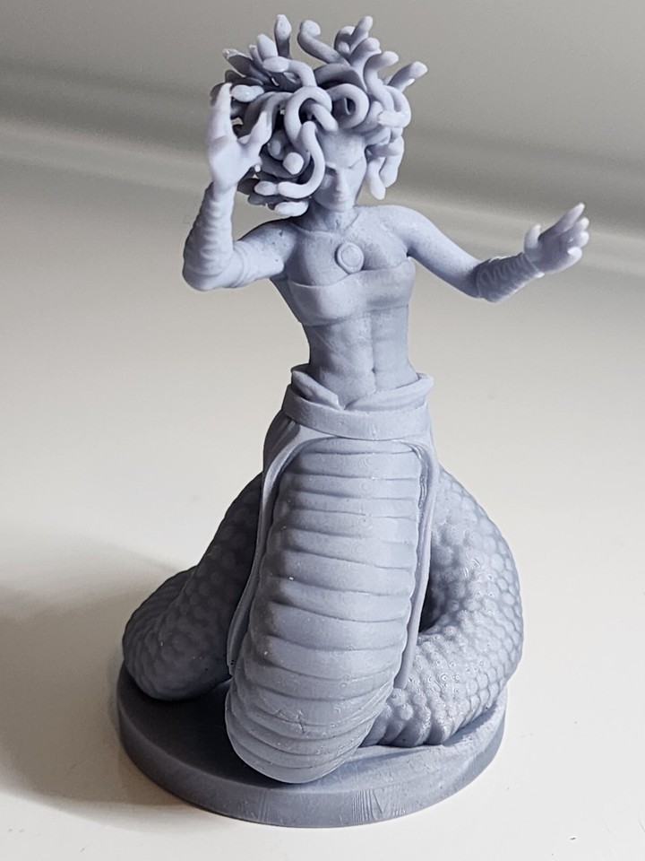 3D Printed Resin MEDUSA Mini Figurine Bust Statue Myth Folklore Cryptid ...
