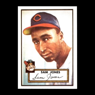 Sam Jones 1983 Topps 1952 Reprint Series Cleveland Indians #382 NM+ ...