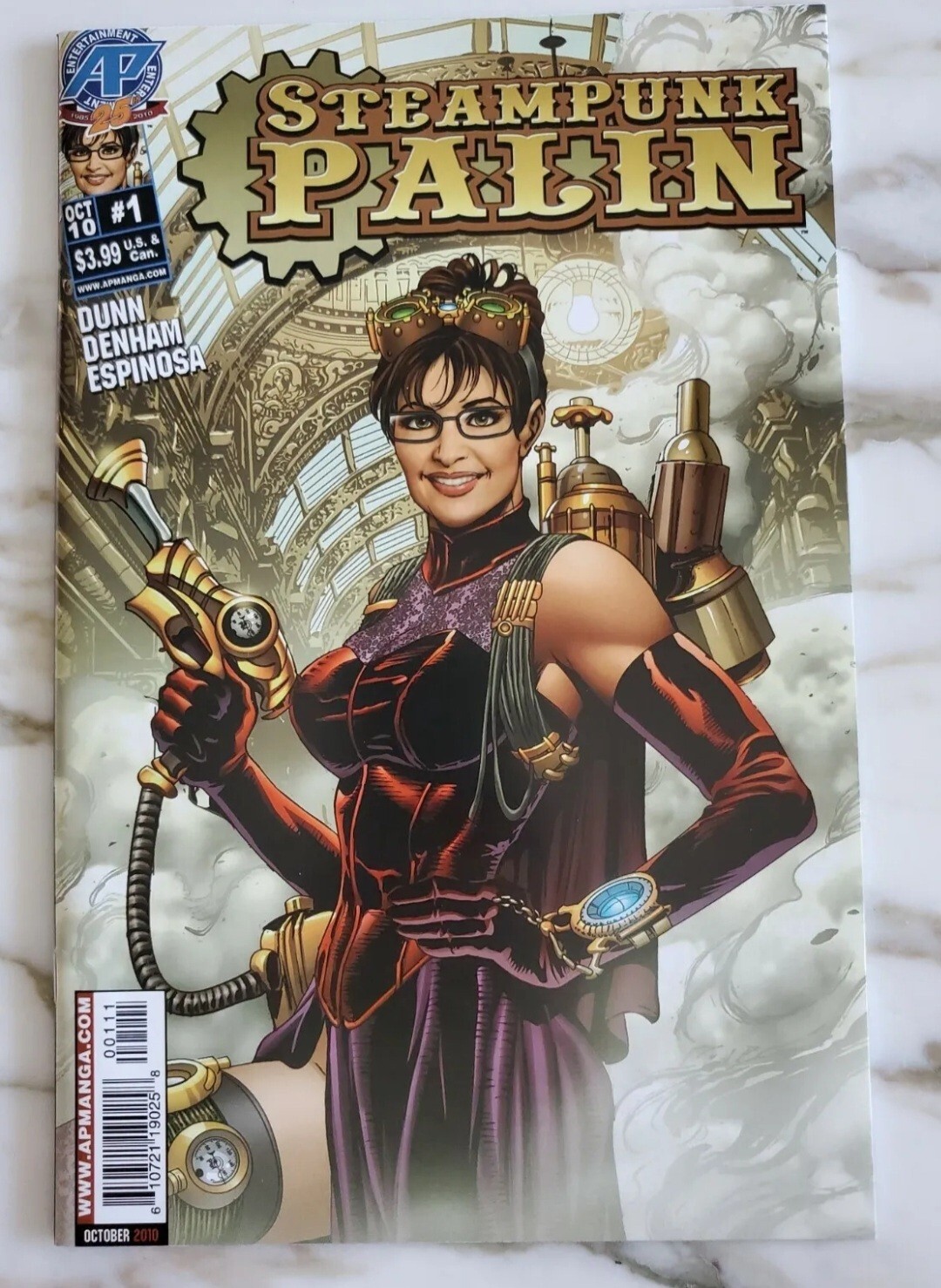 STEAMPUNK PALIN #1 Sarah 2010 Antarctic Press Pin-up Low Print RARE ...