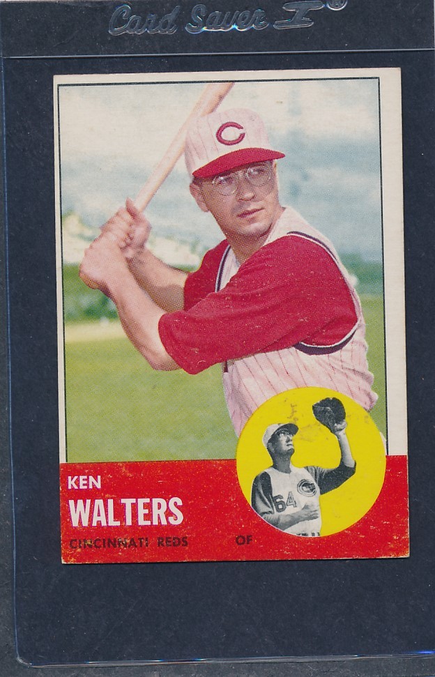 1963 Topps #534 Ken Walters Reds VG/EX 63T534-90216-2 | eBay