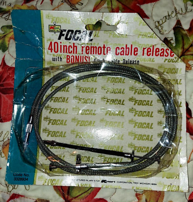 NEW NOS Vintage Focal 40" wired Remote Cable Release Camera clicker ...