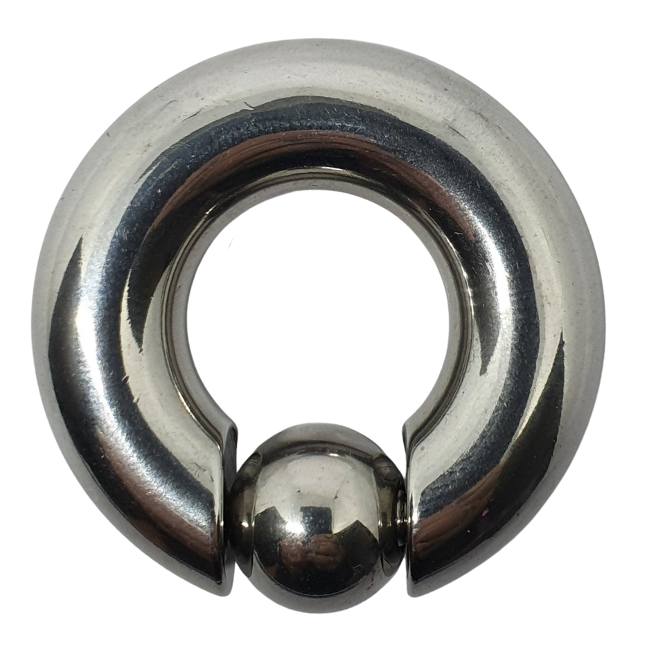 Prince Albert Easy Fit Heavy 43mm BCR Ring 0000g (12mm) 14mm Ball ...