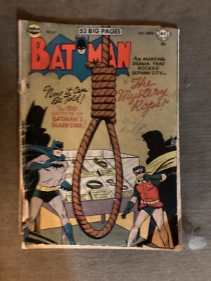 Batman 67 The Mystery Rope! 1951 G- | eBay