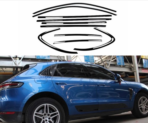 For 2014-2021 Porsche Macan Car Window Frame Trim Molding Strips Black ...