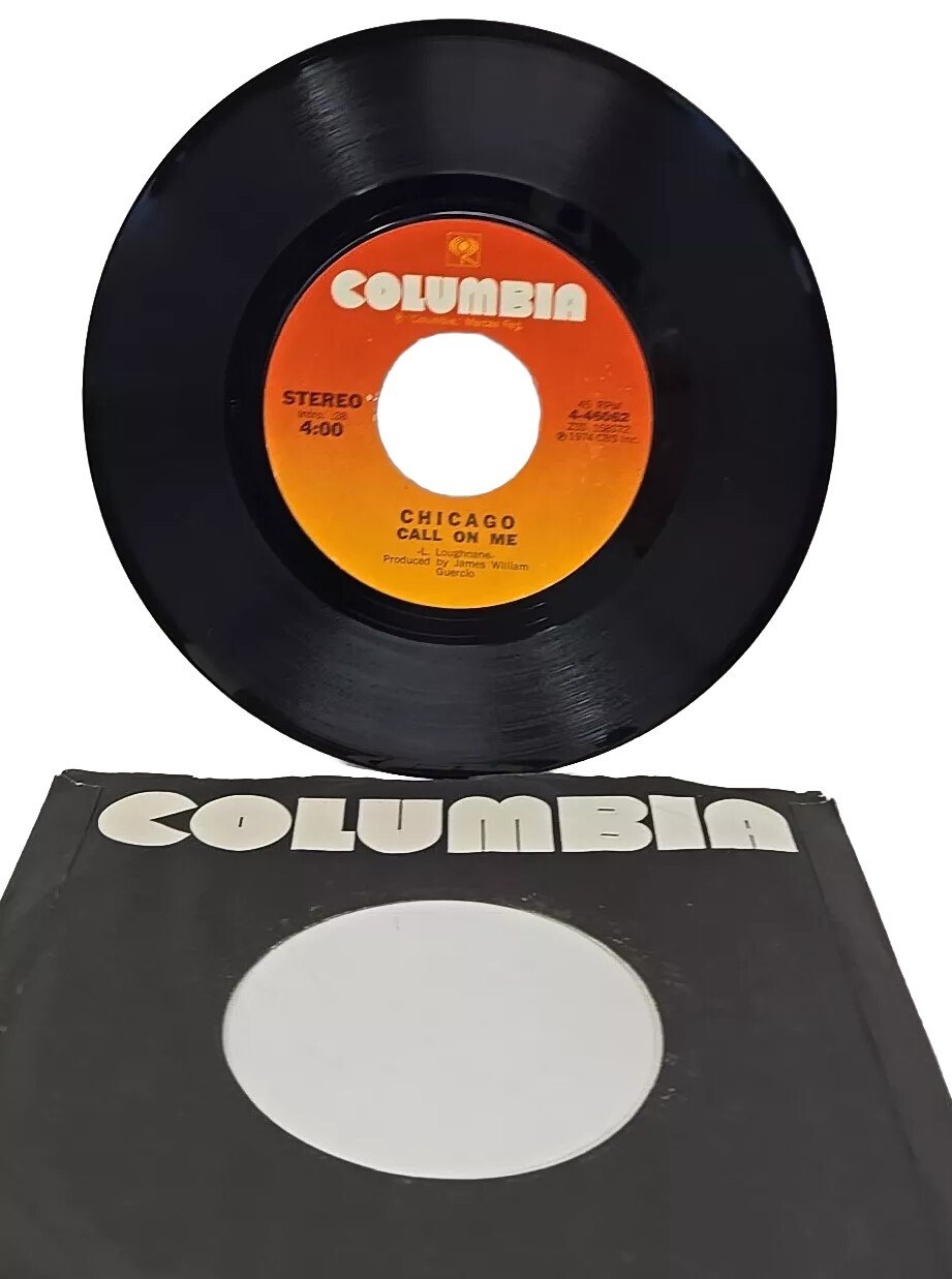 Chicago - Call on Me + Prelude to Aire - 1974 7" 45 RPM Columbia Single ...