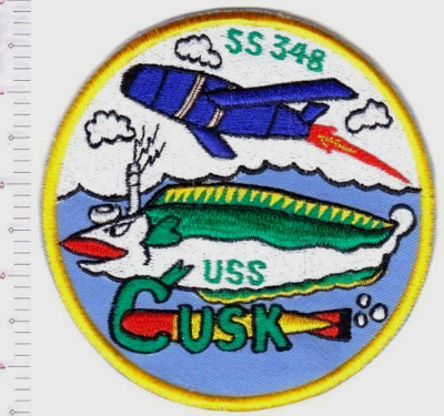 Submarine US Navy USN USS Cusk SS-348 Balao Class 1st Missile Submarine ...