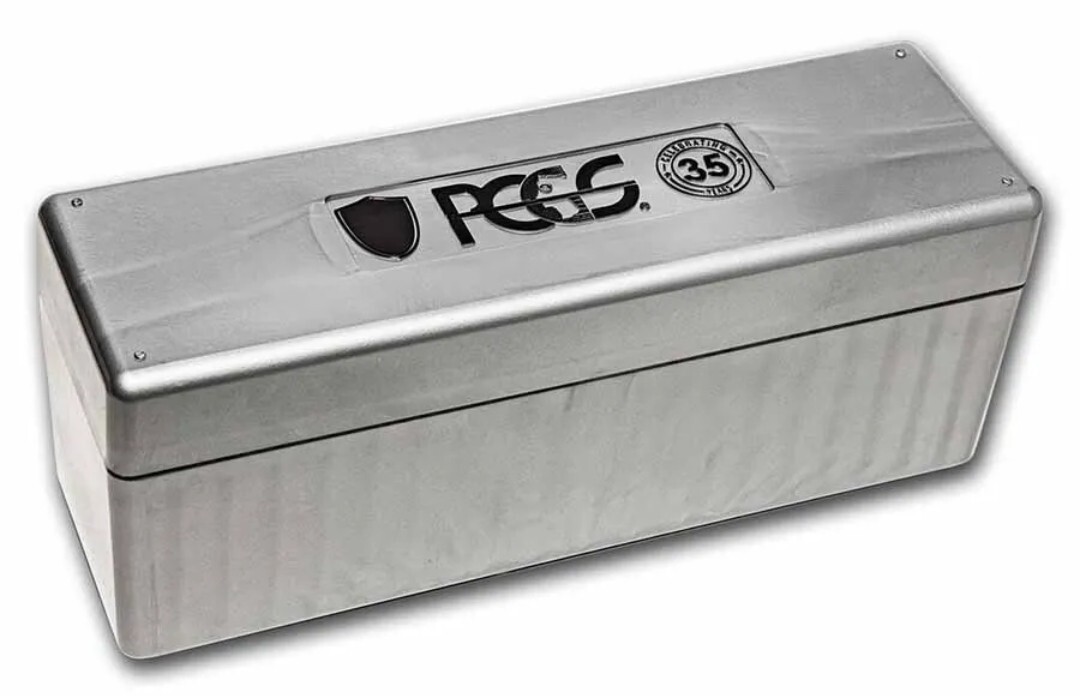1x 35th Anniversary Empty Gray PCGS Box Lightly Used Holds 20 Graded ...