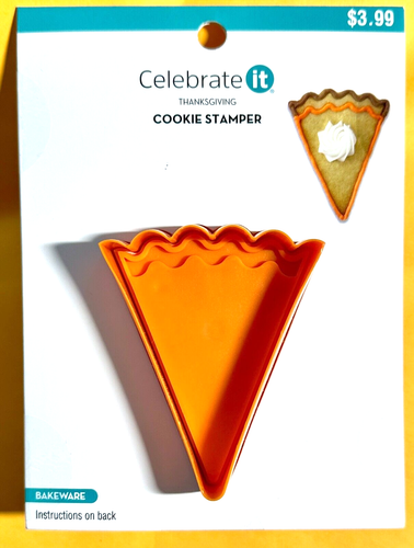 Pie Shaped Cookie Stamper Cutter Baking (NEW) Thanksgiving Christmas | eBay