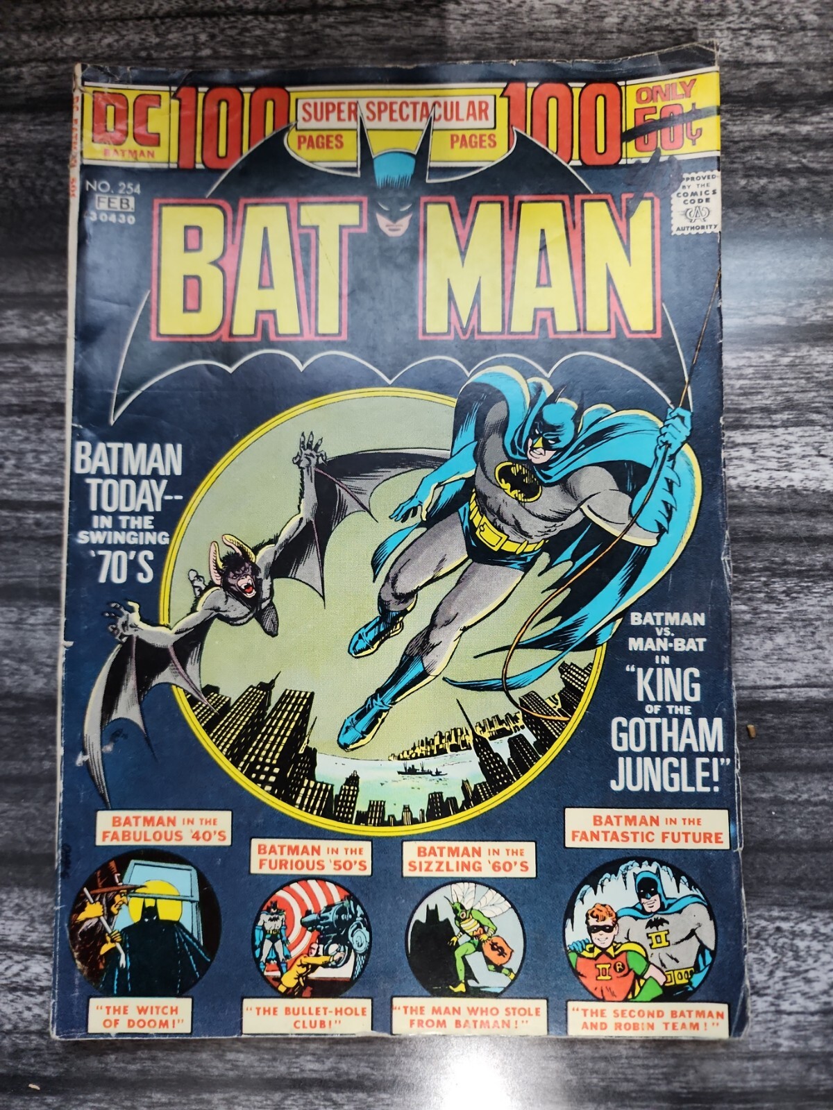 BATMAN #254 DC Silver Age 100 page Super Spectacular MAN-BAT appearance ...