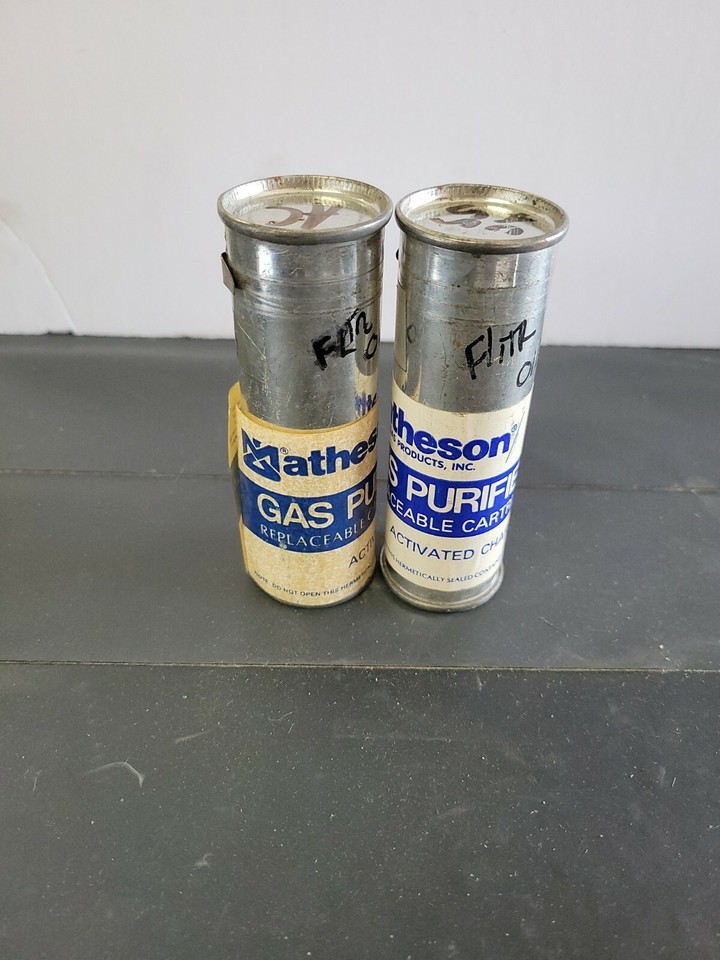 2 NEW Matheson Type 454 Gas Purifier Replaceable Cartridge Activated ...