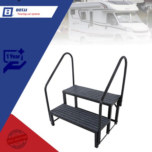 For 2-step RV step with 2 handrails and step pad, 660 lb. load capacity ...