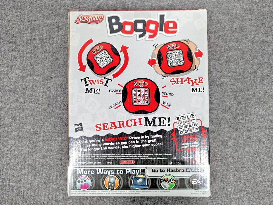 Scrabble Boggle Electronic Search Find Words Family Fun Game Hasbro NEW | eBay