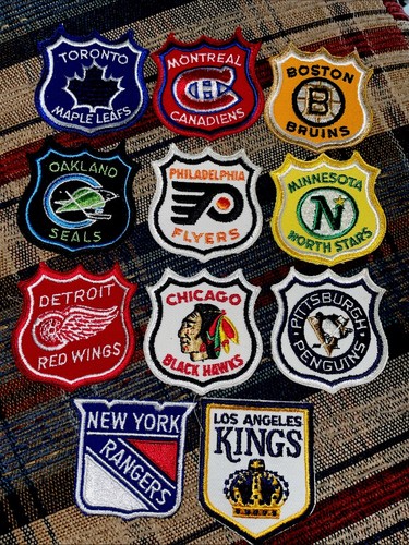 1960/70S RARE NHL PATCH COLLECTION HOCKEY OAKLAND SEALS PITTSBURGH ...