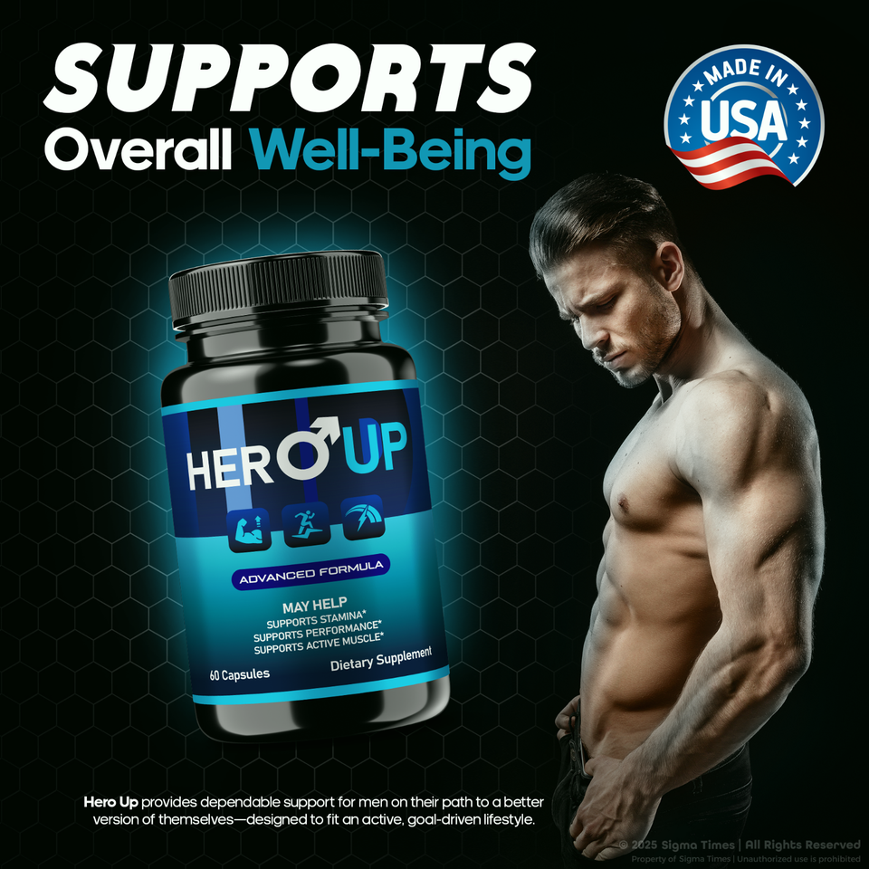 Hero Up Pills for Men, HeroUp Supplement for Male Health Support - 3 ...