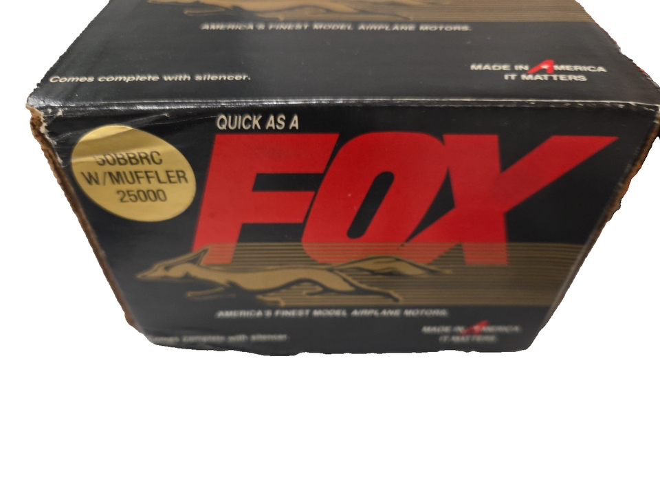FOX 50BBRC R/C Model Airplane Engine w/muffler in Original Box | eBay