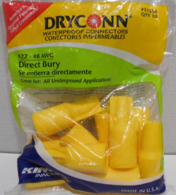 Lot of 20 NEW DRYCONN WATERPROOF WIRE CAP CONNECTORS #22- #8 AWG 31556 ...