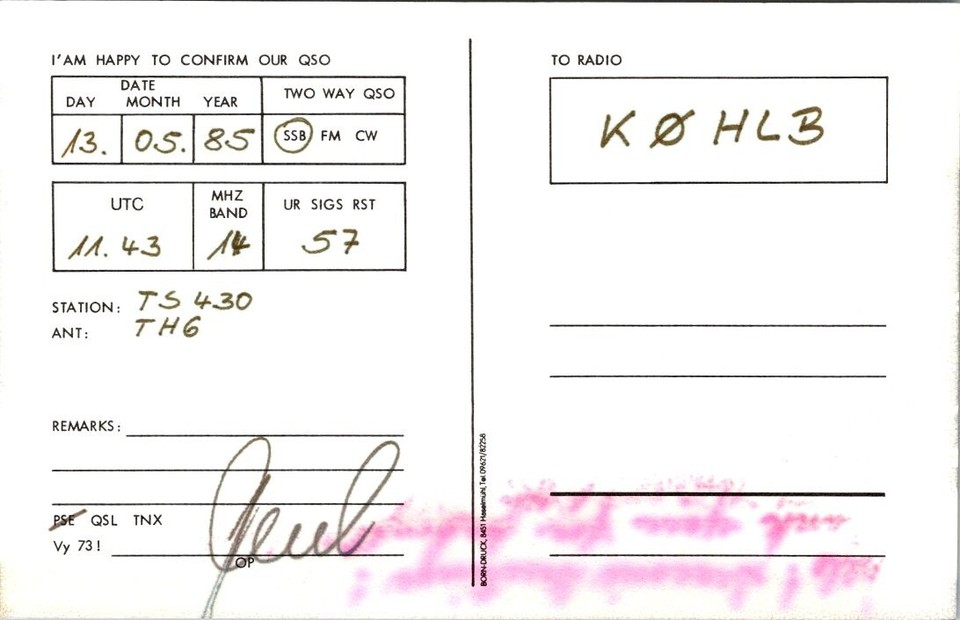VTG HAM RADIO CQ QSL QSO CARD DF2UQ TENERIFE CANARY ISLANDS AFRICA | eBay