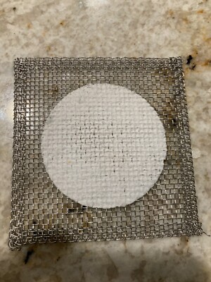 Fourteen (14) Hot Pads - Wire Gauze Squares, Steel, w/ Ceramic Centers ...