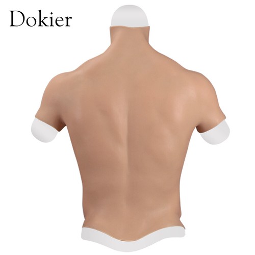 Dokier Realistic Silicone Fake Male Chest Abdominal Muscle Simulation ...