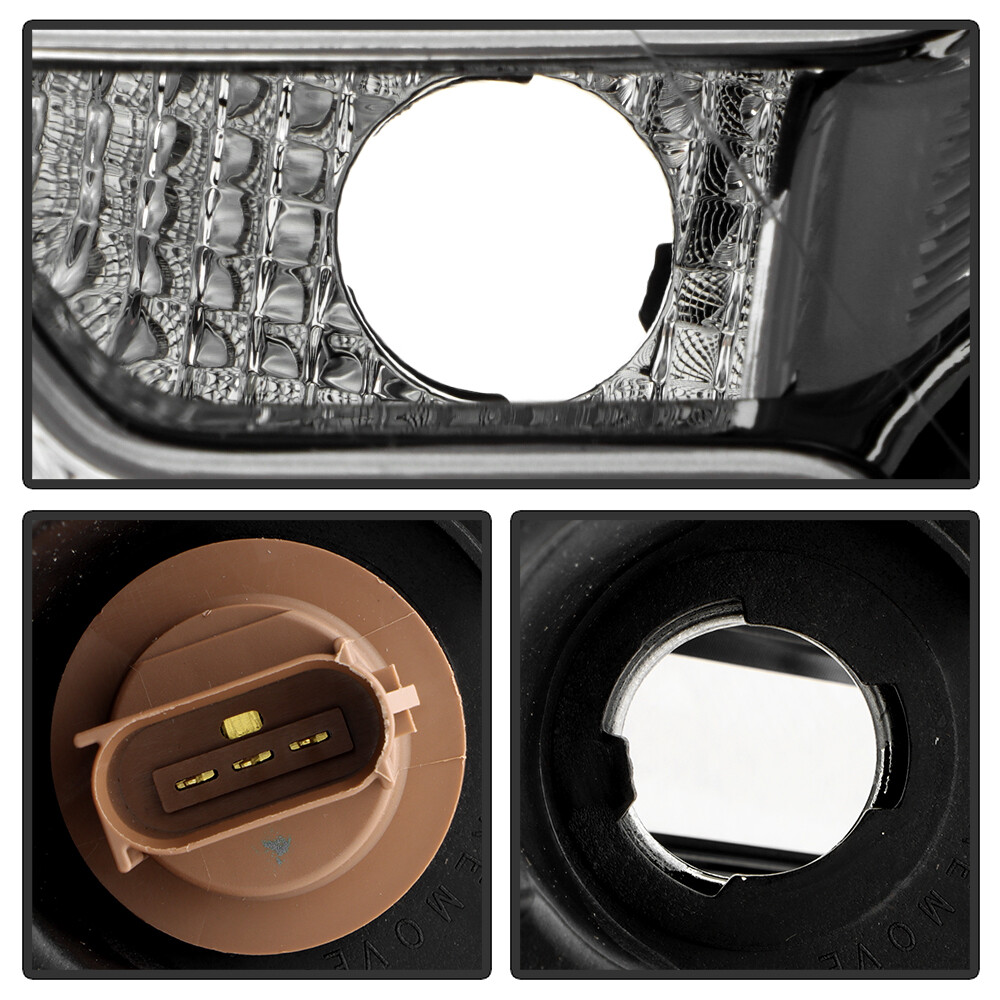 For 2013-2019 Ford Taurus Halogen w/Gray Trim Projector Headlights ...