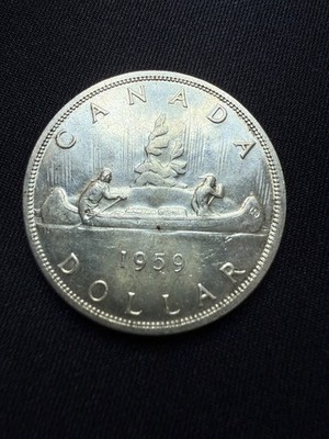 1959 Canadian Silver Dollar Coin | eBay