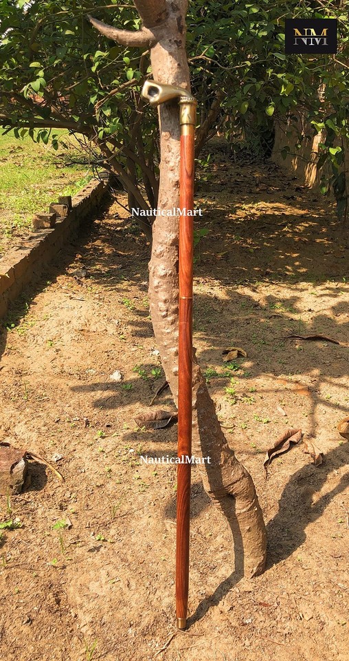 Brass Walking Cane Fisted Walking Stick Fist Cane Carved Walking Stick ...