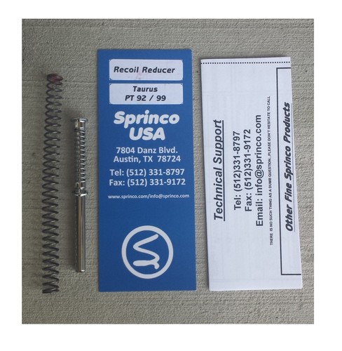 Sprinco Tactical Springs USA 18154 Taurus PT92 PT99 Recoil Management ...