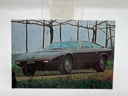 MASERATI KHAMSIN Super car card Japanese Vintage Rare F/S | eBay