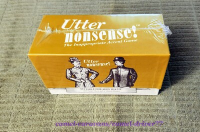 UTTER NONSENSE! The Inappropriate Accent Game 500 CARDS Bawdy Humor ...
