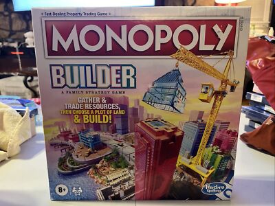 Monopoly Builder Board Game A Family Strategy Game Ages 8+ | eBay