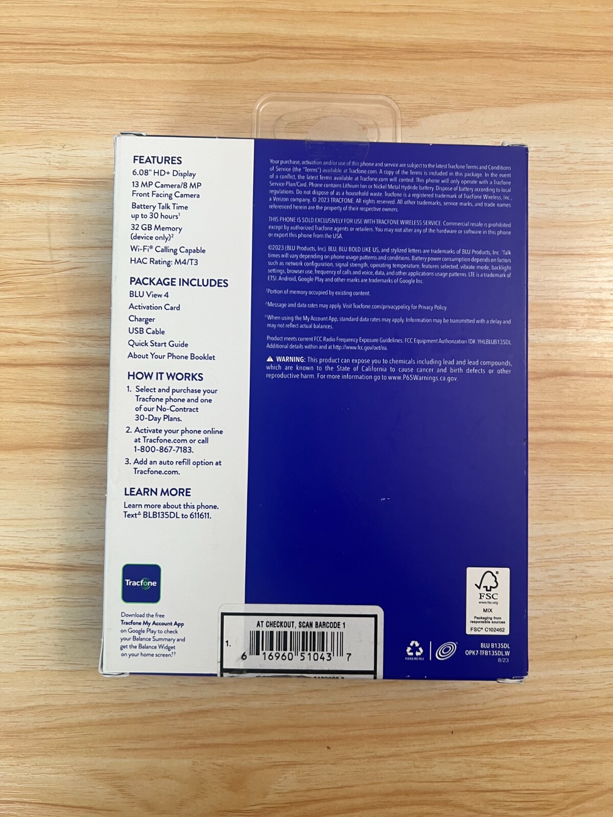 BLU View 4 - (B135DL) - Blue - (TracFone Locked)- New Sealed | eBay