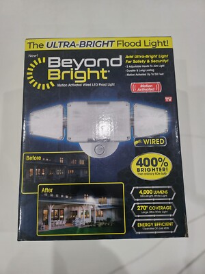 Beyond Bright Motion Activated Wired Ultra Bright LED Flood Light #1 ...