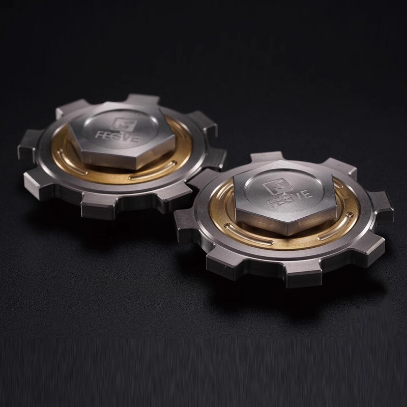 Titanium Brass Stainless Steel Fidget Spinner Kids Adult Fidget Toy EDC ...