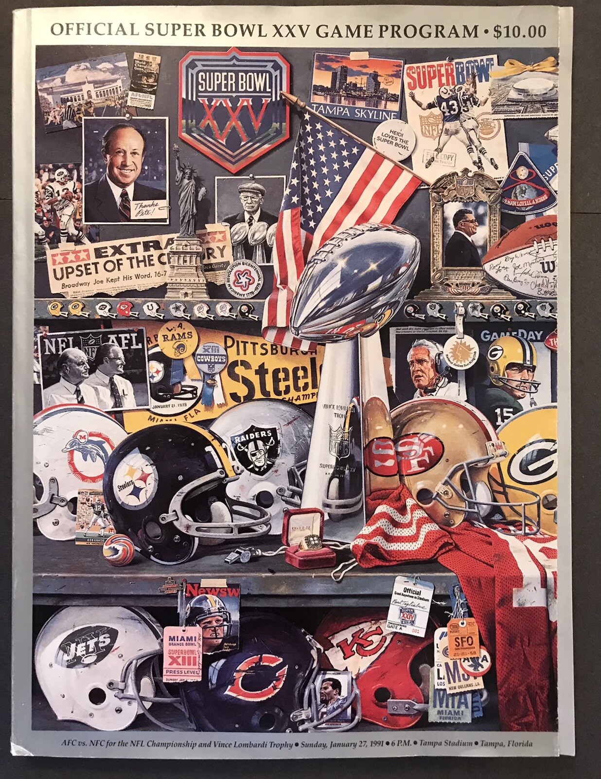 Super Bowl XXV (25) Official Game Program, NY Giants-Buffalo Bills VG ...