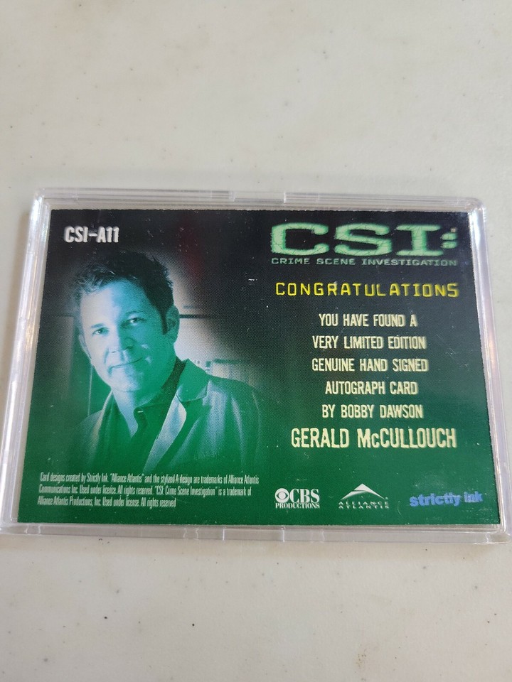 2003 CSI: Crime Scene Investigation Auto Gerald McCullouch as Bobby ...