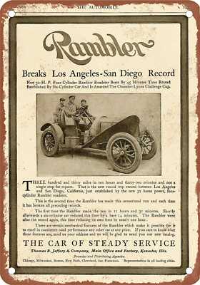 METAL SIGN - 1909 Rambler Vintage Ad 01 - Old Retro Rusty Look | eBay