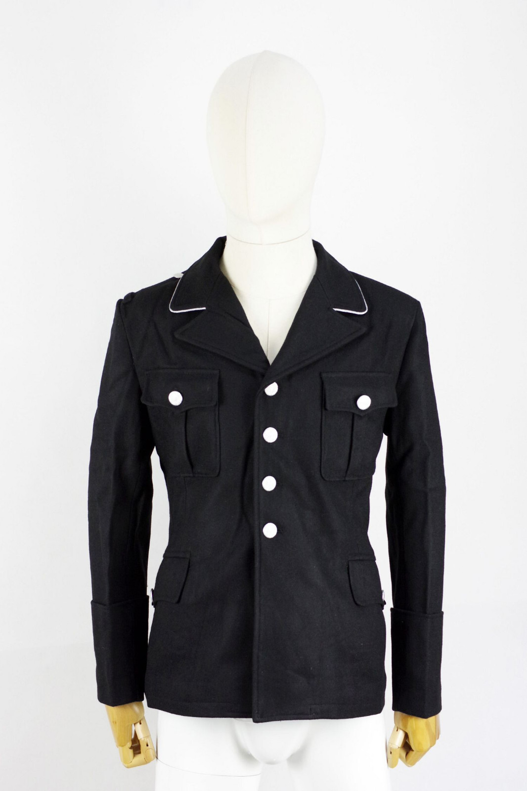 suit M GERMAN ELITE EM M32 BLACK Panzer WOOL OFFICERS FIELD JACKET ...