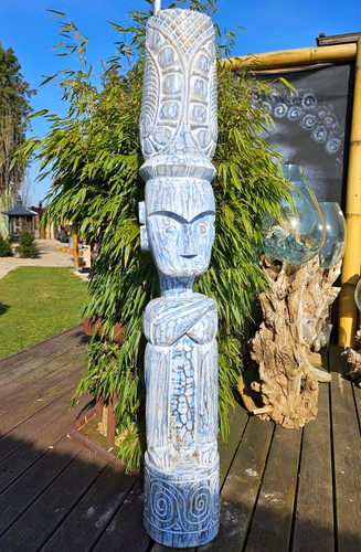 Totem pole Wood Totempole Height 59.05 Inches KENAI,AK By Little Big ...