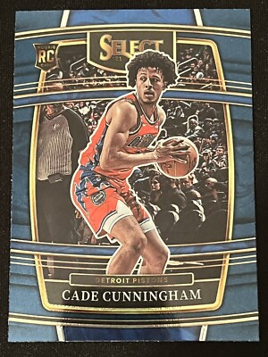 2021-22 Select Concourse Rookie Blue Cade Cunningham RC Detroit Pistons ...