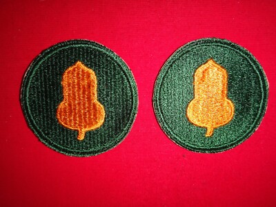 Set Of 2 US Army 87th INFANTRY Division GOLDEN ACORN Patches | eBay