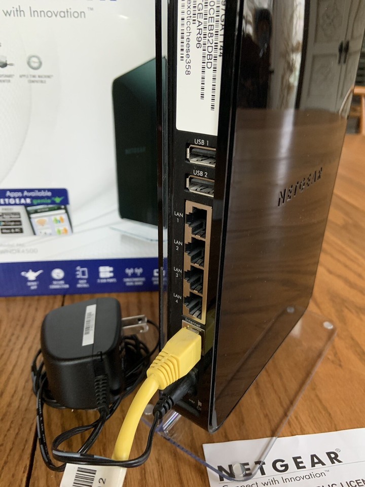 NETGEAR N900 Wireless Dual Band Gigabit Router Works Good Faster WiFi ...