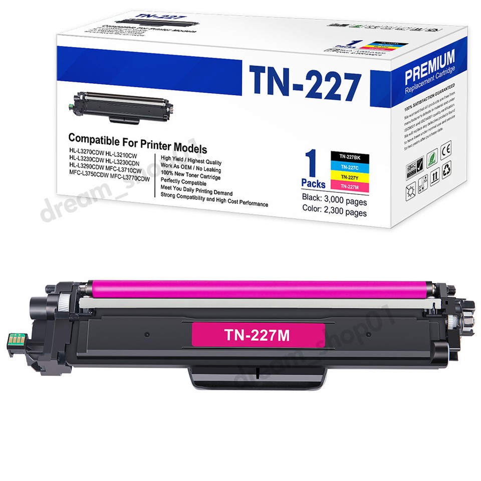TN227 Toner Compatible With Brother MFC-L3750CDW HL-L3270CDW L3210CW ...