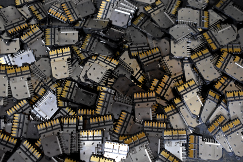 29oz CISCO SUN SCRAP recovery TELECOM connector SOCKET pin pads GOLD ...