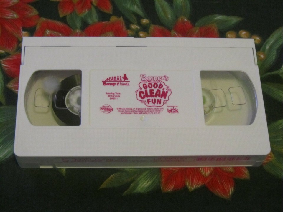 ~BARNEY'S GOOD CLEAN FUN~VHS~TEACHES KIDS HYGIENE~BJ~BABY BOP~HANNAH ...