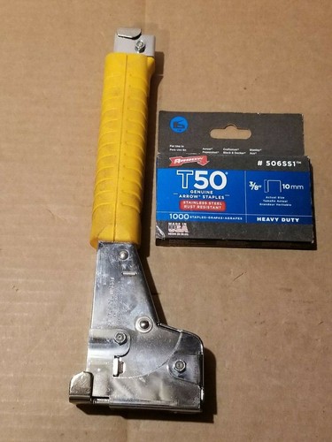 Arrow HT50 Professional Hammer Tacker w/ Staples | eBay
