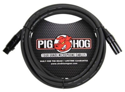 Pig Hog 10 foot XLR Mic Cable Mic Microphone Cable Tour Grade PHM10 ...