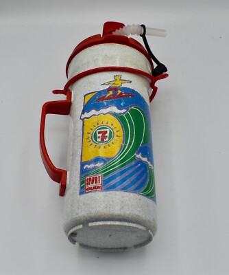 Vintage 90s Seven Eleven Sport Gulp Travel Mug Cup Surf Beach | eBay