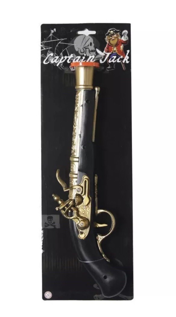 1x Pirate Highwayman Musket 35cm Pistol Gun Captain Jack Fancy Dress ...
