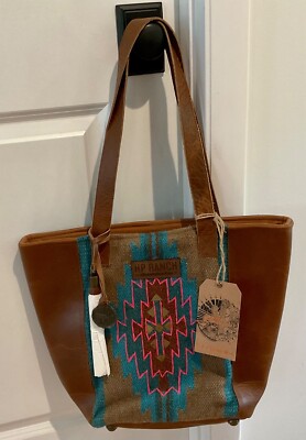 CATCHFLY STUDIO BOHO FREE THINKING GORGEOUS LTHR RUG TOTE SHOULDER ...